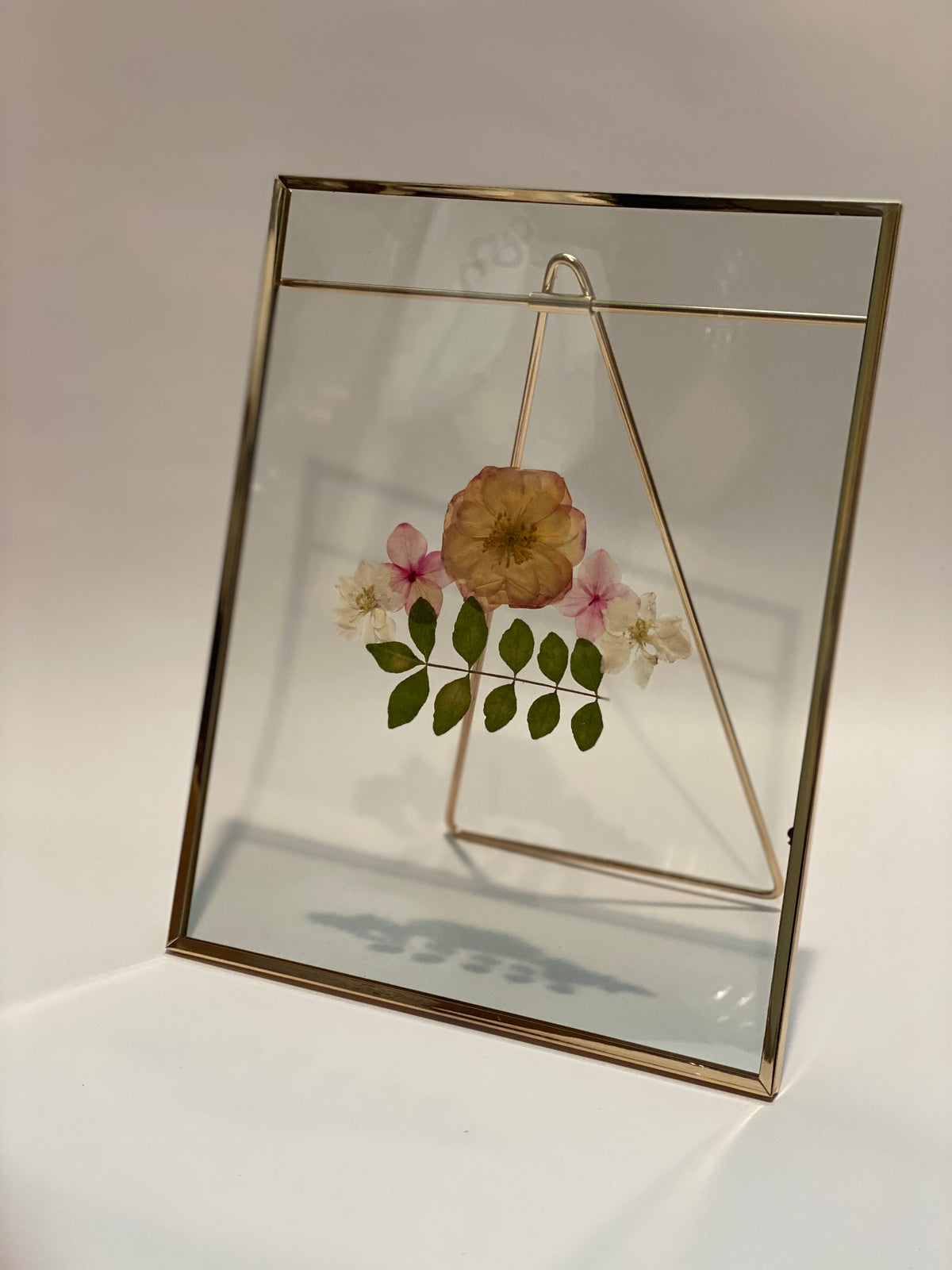 Gold Standing Flower Frame | Talise Home